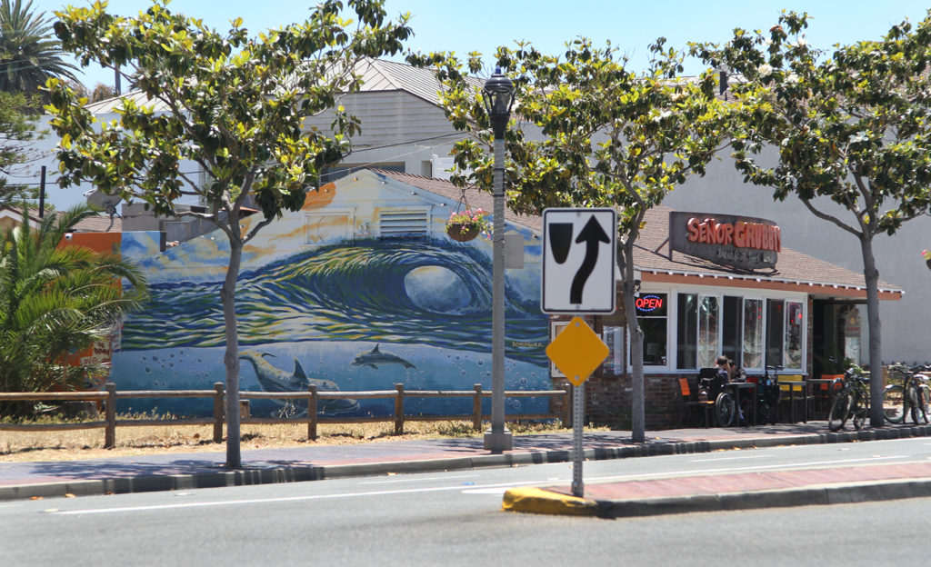 Sean Dominguez paints the Carlsbad Art Wall - Carlsbad Art and Culture ...