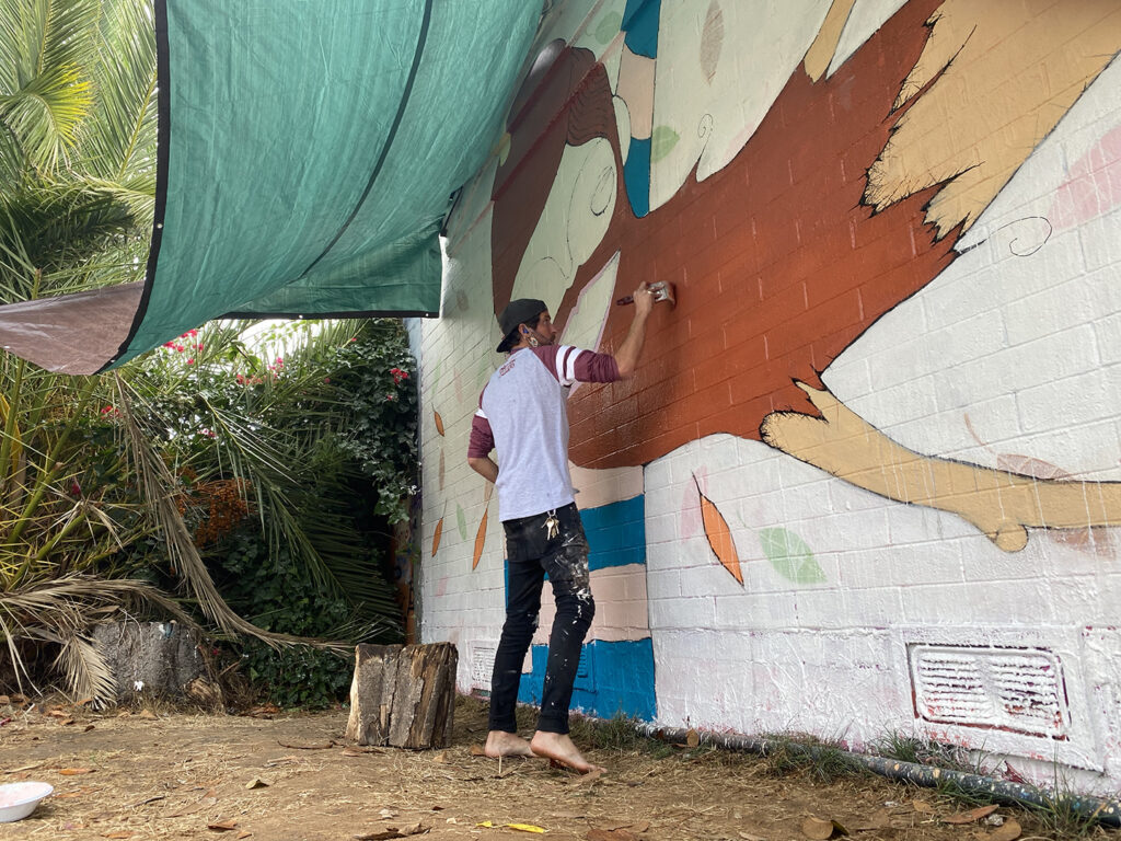 Matty Davis Paints the Carlsbad Art Wall - Carlsbad Art and Culture at ...